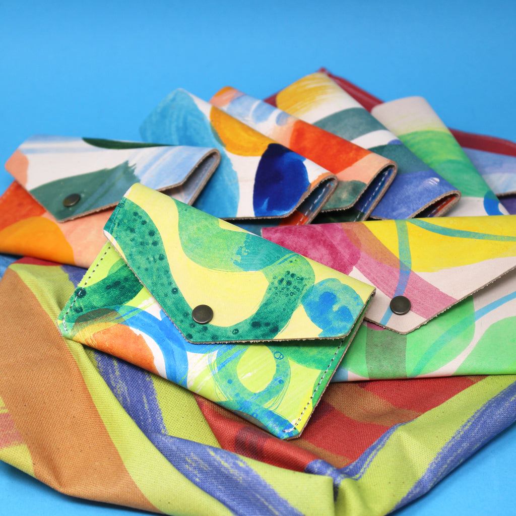 Hand painted Popper Purse – Ark Colour Design - Retail