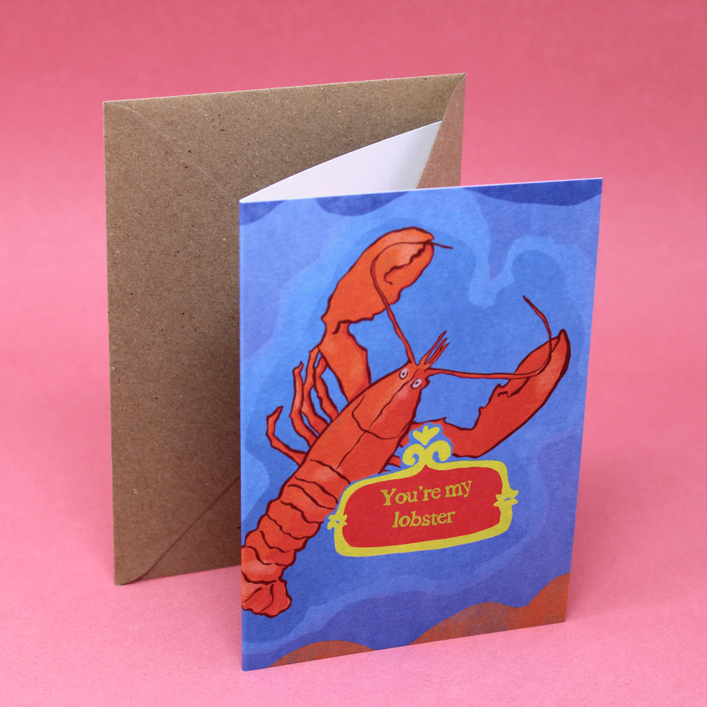 You're My Lobster Greetings Card – Ark Colour Design - Retail