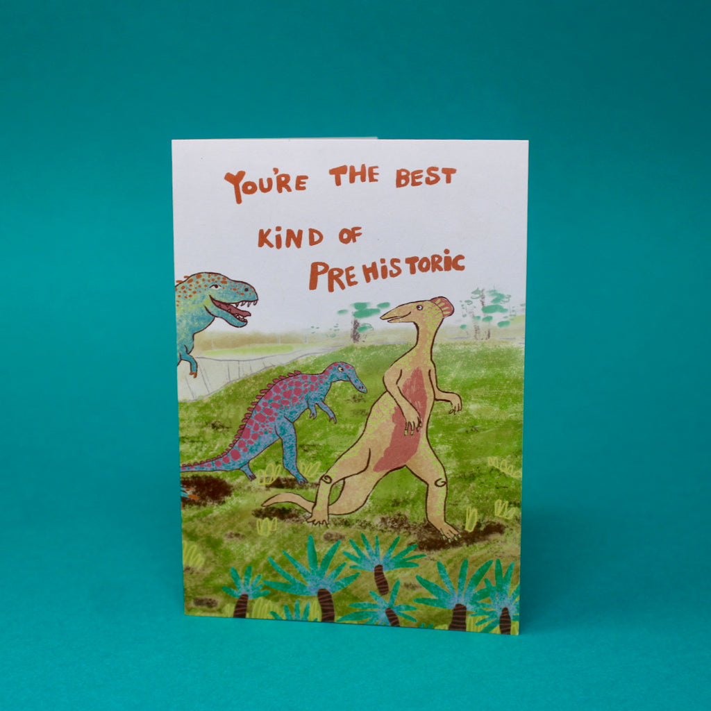 Prehistoric Birthday Card A6 Greetings Card – Ark Colour Design - Retail