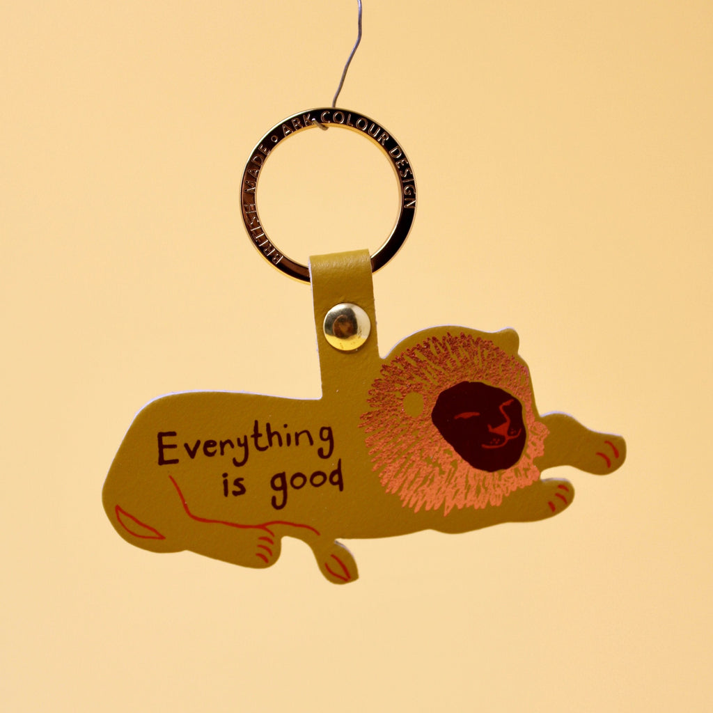 It's All Good Lion Key Fob – Ark Colour Design - Retail