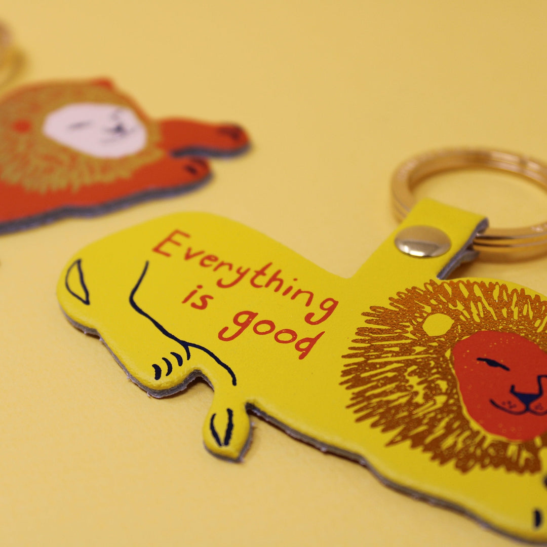It's All Good Lion Key Fob – Ark Colour Design - Retail